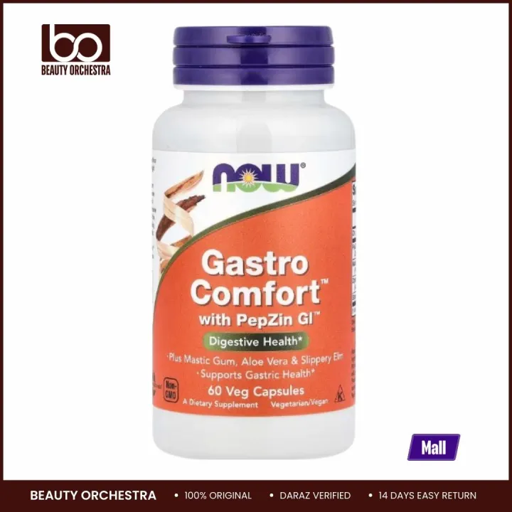 NOW Foods, Gastro Comfort™ with PepZin GI™, 60 Veg Capsules | Daraz.com.bd
