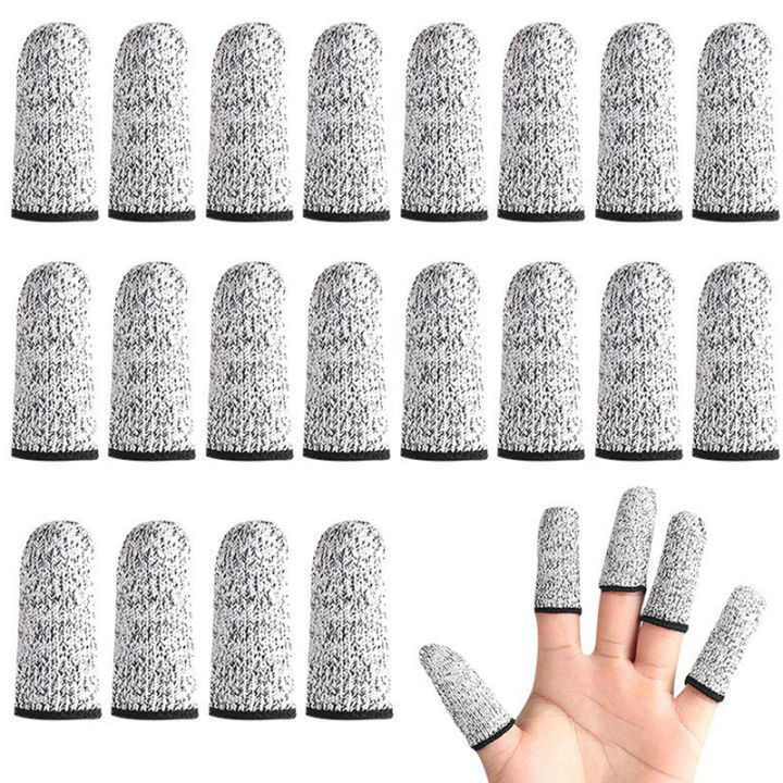 10pcs Cut Resistant Finger Cots Finger Sleeve Protectors Reusable ...