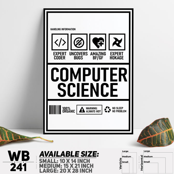 Stylish Addition - Funny Computer Science Parody Wall Canvas Wall ...