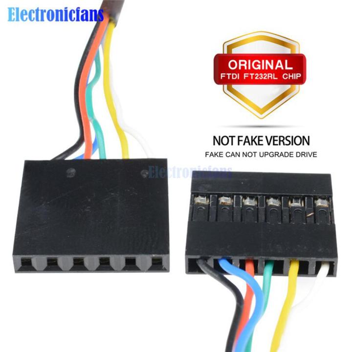 【happy one】6PIN FTDI FT232RL FT232 USB to TTL RS232 Serial Wire Adapter ...