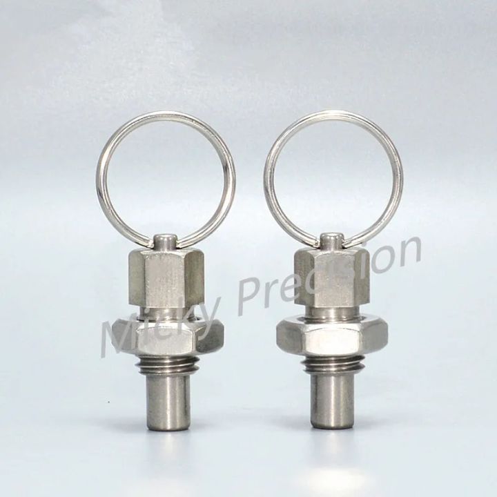 Index Plunger MT717 Stainless steel 304 Pull Ring and Lock Nut Screw ...