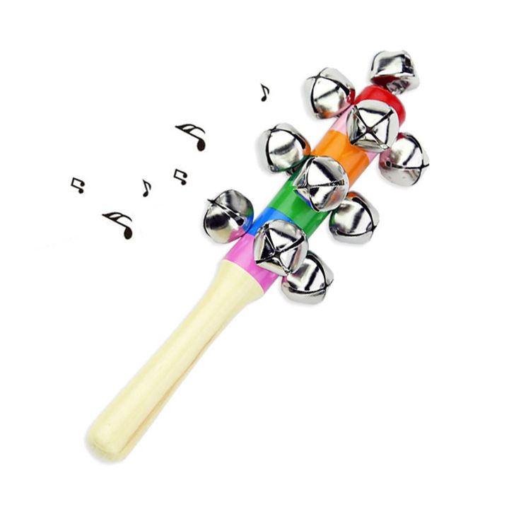 【3C VictoryEagle】1 Piece Baby Rattle Rainbow Hand Bell Baby Rattles ...