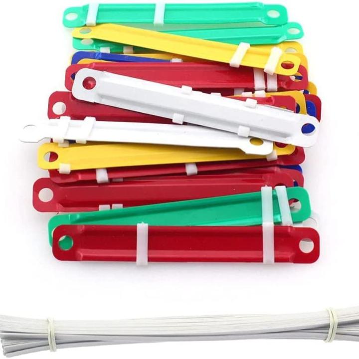 Clamping Strip Color Binding Clips Double Hole Simple Binder Two hole Document Binderdurable Filing Strip Fastener Colored Filing Clip Plastic Fasteners Filing Clips for Paper Files 50 Pcs Daraz .b...