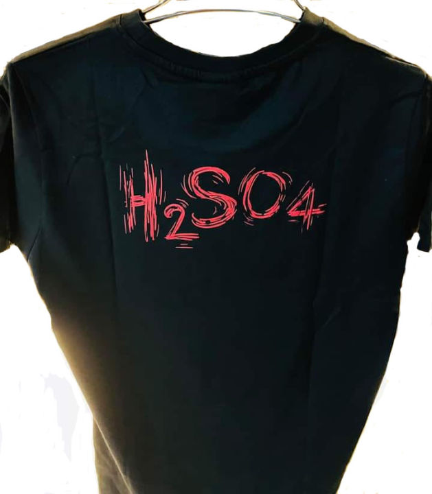 MEN'S COTTON T-SHIRT H2so4 print on chest | Daraz.com.bd
