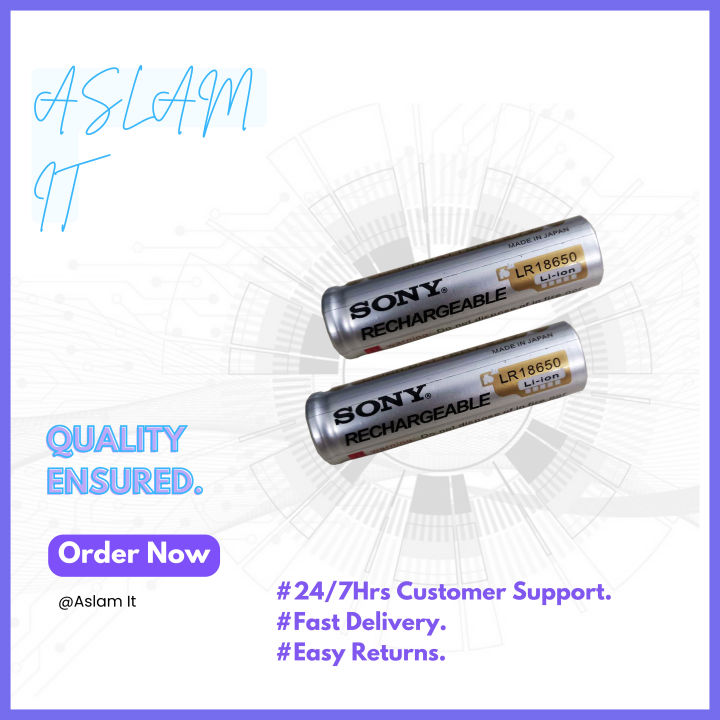 Sony LR18650 Rechargeable 3.7v 6800mAh Li-ion Battery | Daraz.com.bd