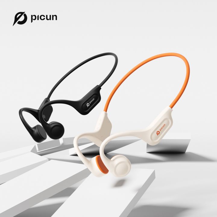 Picun T1 Wireless Bone Conduction Headphones,Open Ear Sports Bluetooth Headset Built-in Mic and ...