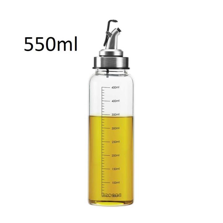 Crystal Plastic Oil Dispenser Bottle - 550ML with Capacity line-02M ...