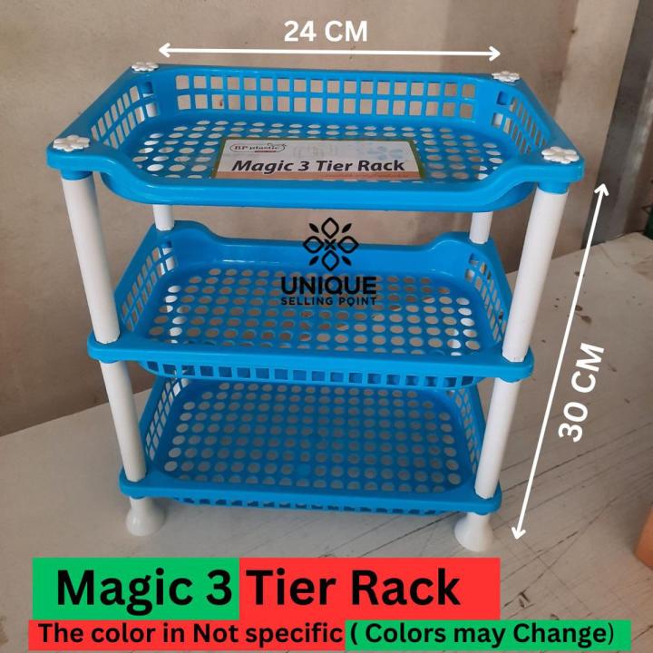Plastic Magic 3 Tier Rack | Daraz.com.bd