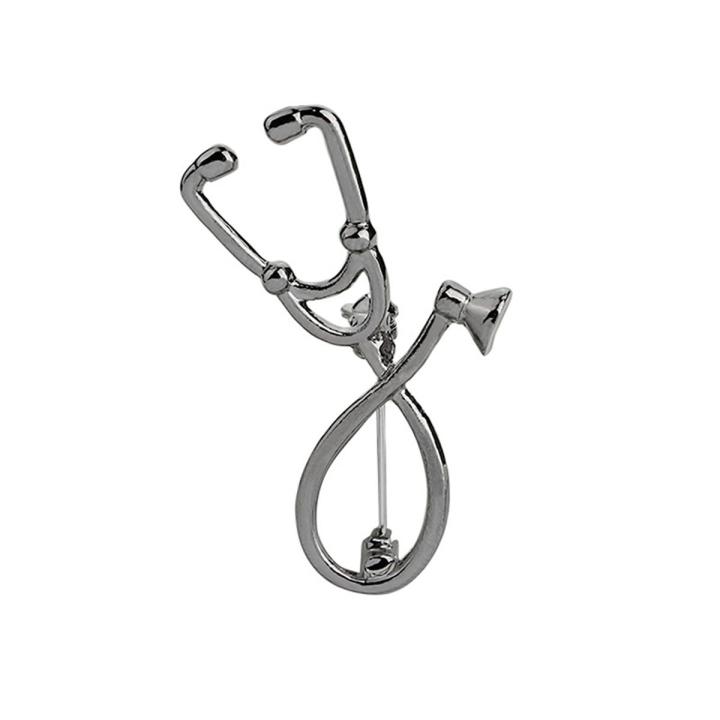 Fashion Trend Brooch Doctor Nurse's Stethoscope Brooch Medical Jewelry ...