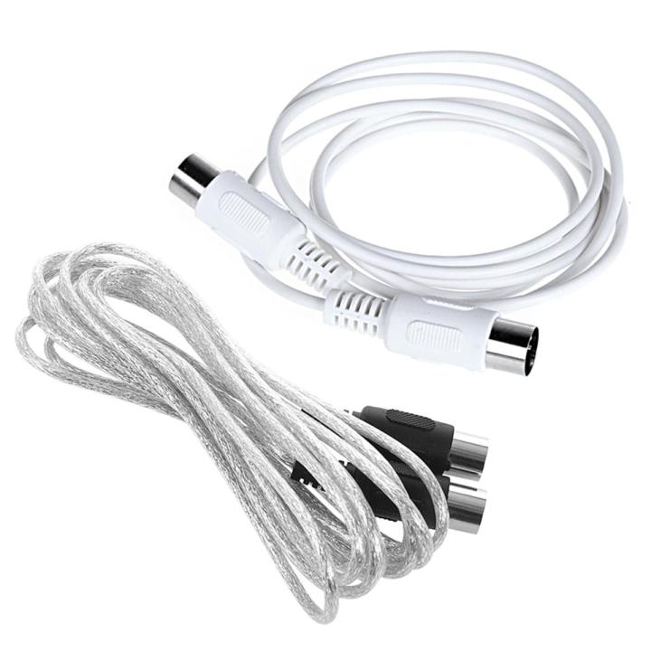【3C VictoryEagle】2 Pcs est 10Ft MIDI Extension Cable 5 Pin Plug ...