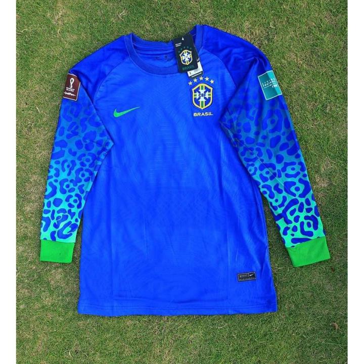 Brazil Qatar World Cup Full Sleeves Jersey 2022 Home-Away - Gear Up For ...
