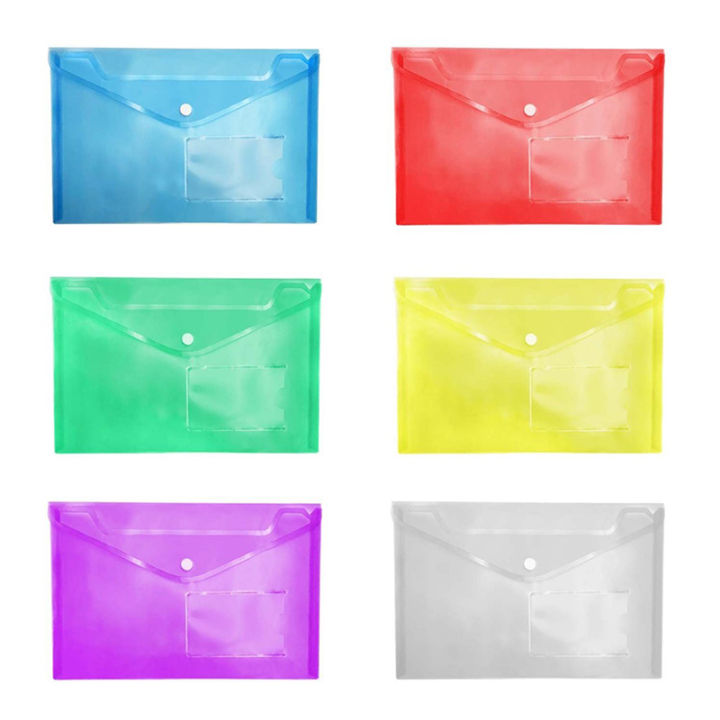 【Prime deal】 Transparent Plastic A5 Folders File Bag Document Hold Bags ...