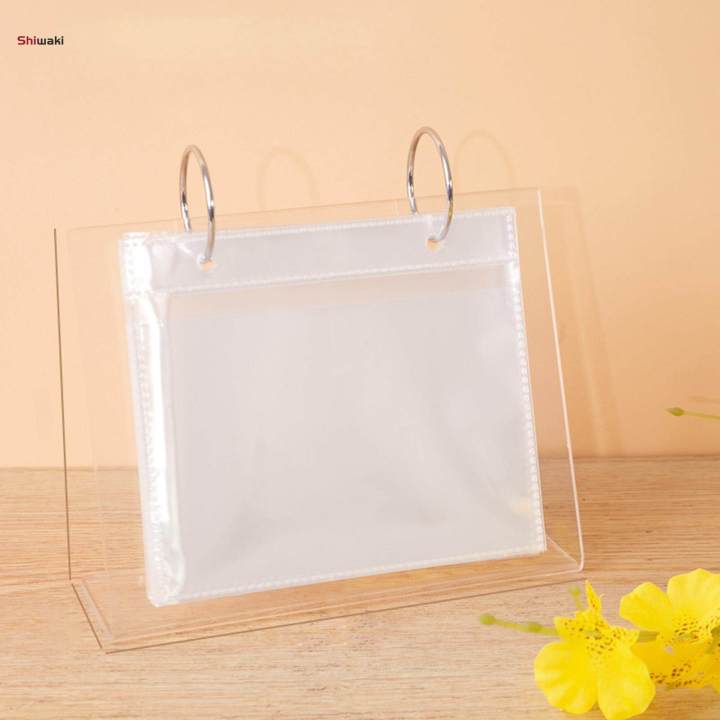 Tabletop Flip Photo Frame Photo Album Desk Calendar Album Frame 19 ...