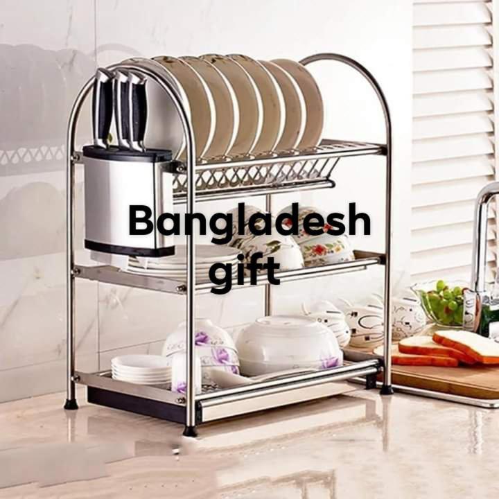 Stainless steel dish rack | Daraz.com.bd