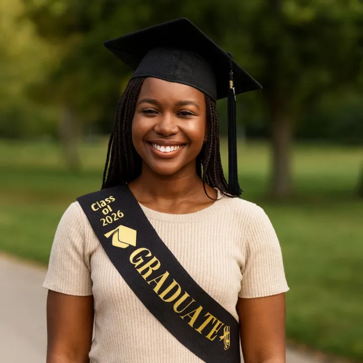 Creative Class of 2026 2026 Graduation Sash Glitter Decoration ...