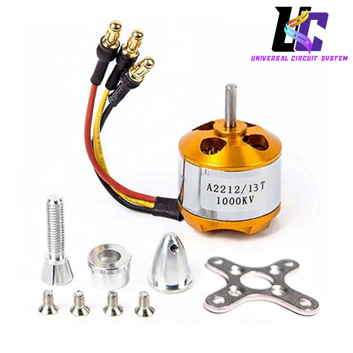 A2212 1000KV Brushless Outrunner Motor 13T with 3.5mm Male Banana ...
