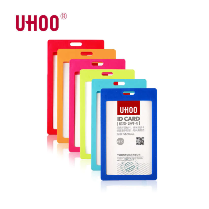 UHOO 6612 Vertical Badge Holder ID Card Holder Name Tag Holder | Daraz ...