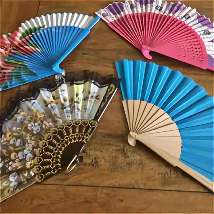 Folding Chinese Hand Fan Or Hat Pakha - Made By Plastic Print Styles ...