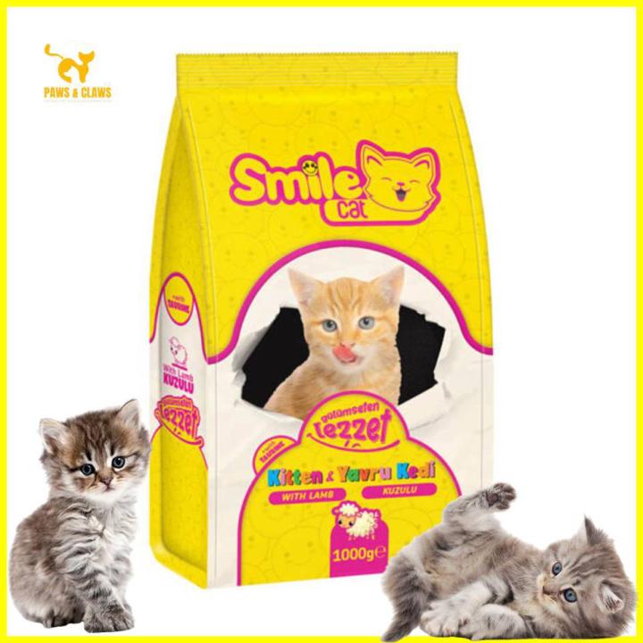 Smile Cat Kitten Dry Food With Lamb - 1000 gm | Daraz.com.bd