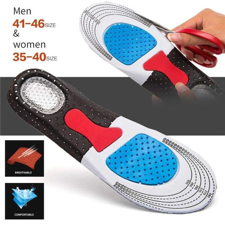 Insoles Breathable Damping Mesh Latex Memory Foam Massage Insole Sports ...