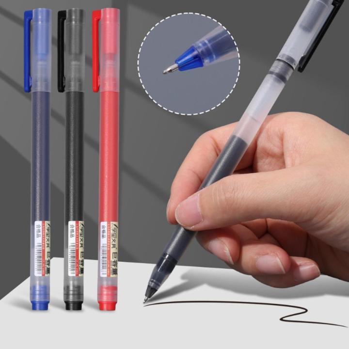 High Quality Great Large Capacity Black Blue Red Ink Refill Gel Pen ...