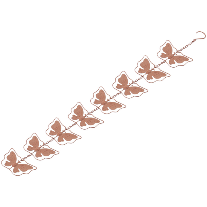 2X Steel Leaf Rain Chain, Garden Gift for Mom, Gutters, Rain Catcher ...
