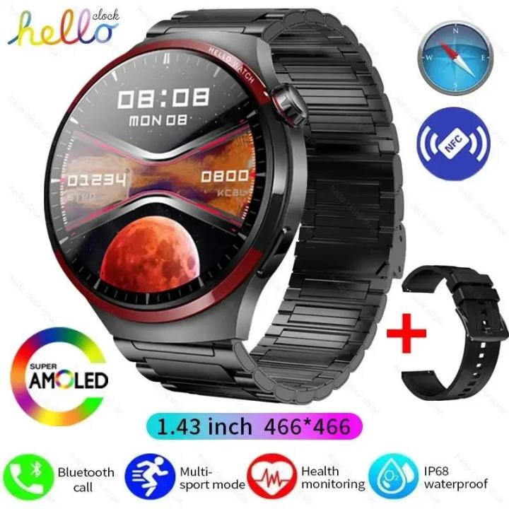 For Huawei Smart Watch 4 Pro Hello Clock AMOLED 4G ROM NFC Compass ...