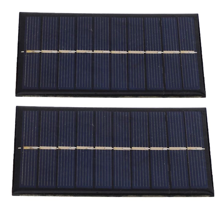 ICQURBT 2X 150Ma 0.75W 5V Solar Cell Module Polycrystalline Diy Solar ...