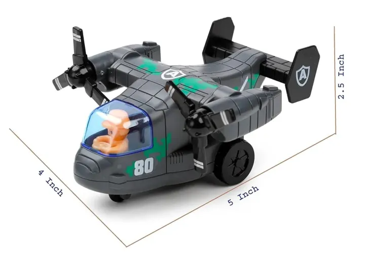 Airplane Military Color Toys Friction Power, Mini Army Helicopter ...