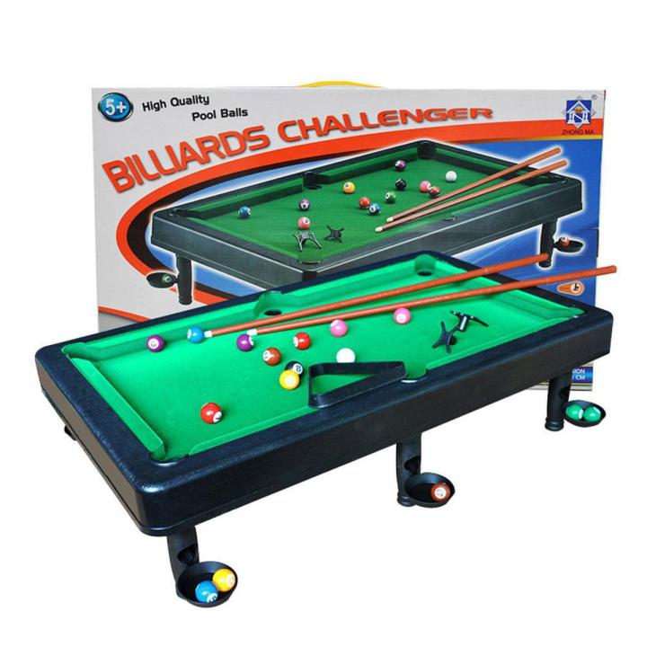 Kids Mini Billiard Ball Table Board Game Snooker Tabletop Pool Table ...