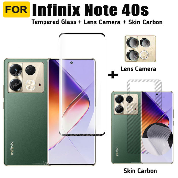 Infinix Note 40S Full Cover Tempered Glass Film for Infinix Note 40 Pro ...