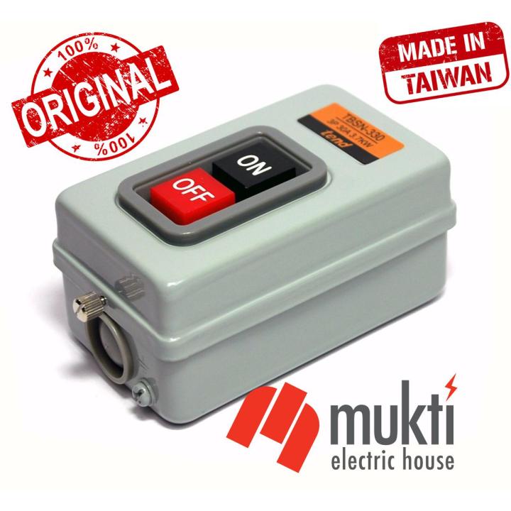 Imported Taiwan tend 30A TBSN-330 Push Button Power Switch Metal Case ...