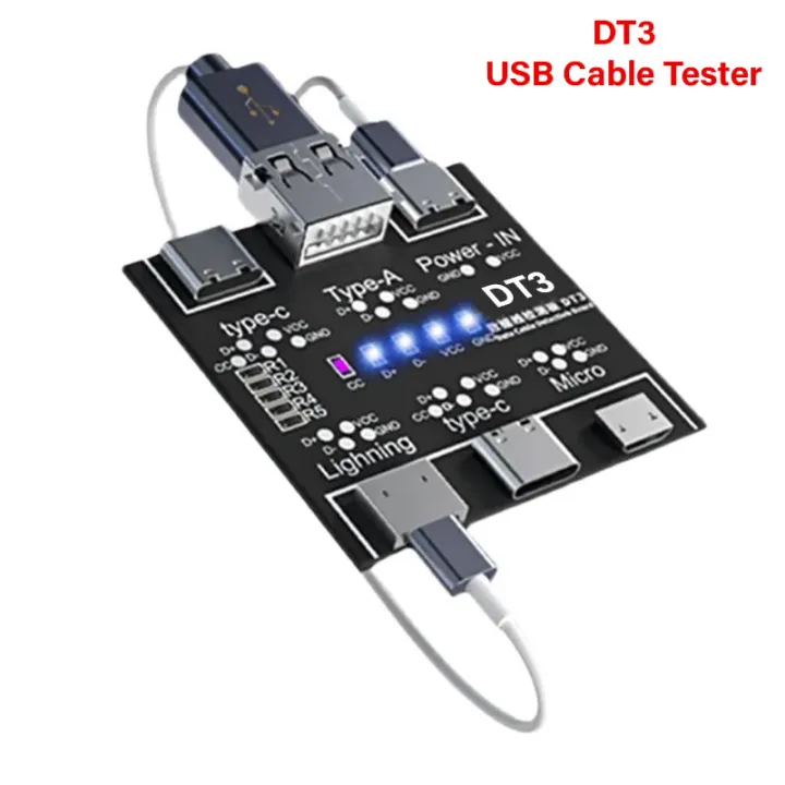 DT3 Data Cable Detection Board Faulty USB Cable Checker For iOS Android Type-C | Daraz.com.bd