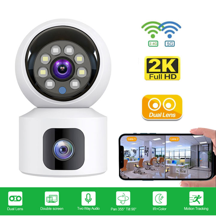 C10 Dual Lens V380 IP camera night vision home WIFI IP security camera ...