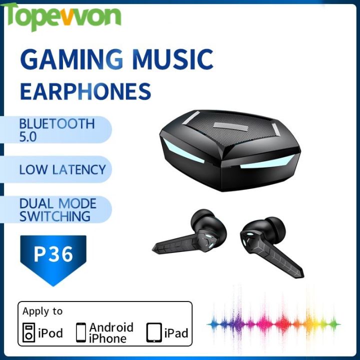 TWS Gaming Headset Wireless Bluetooth Earphone Stereo Low Latency In ...