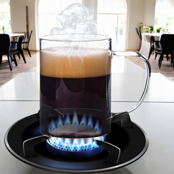 Clear Mug GPB19 - 450ml Borosilicate, Lightweight, Heat Resistant ...