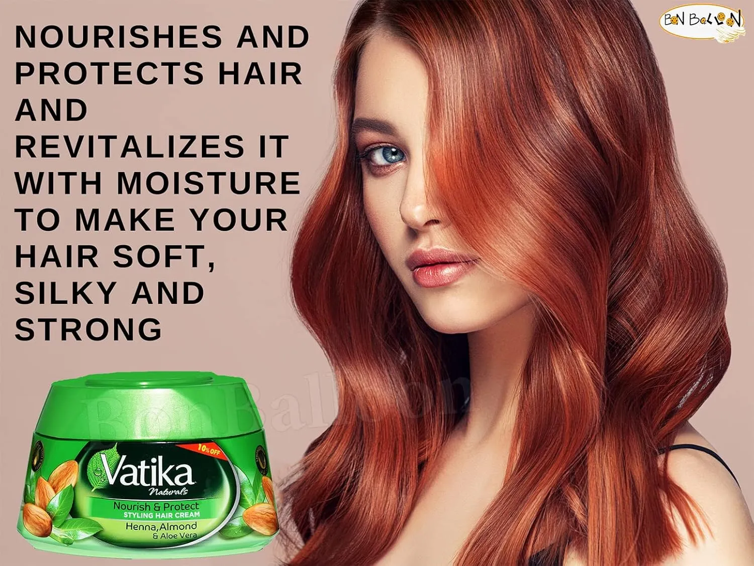 Vatika Nourish & Protect Styling Hair Cream (U.A.E) 140 Ml