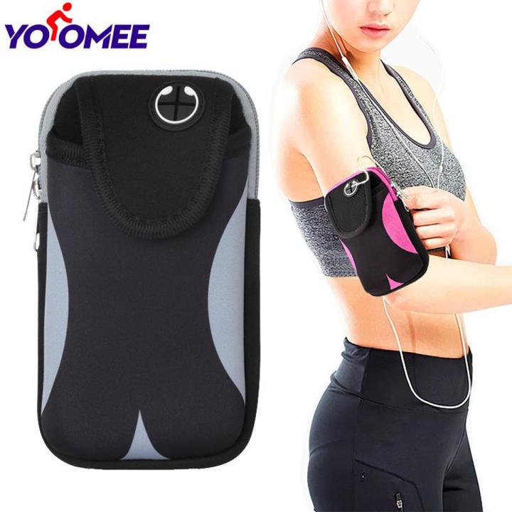 【Grey】Sport Armband Arm Bag Outdoor Multifunctional Exercise Phone ...