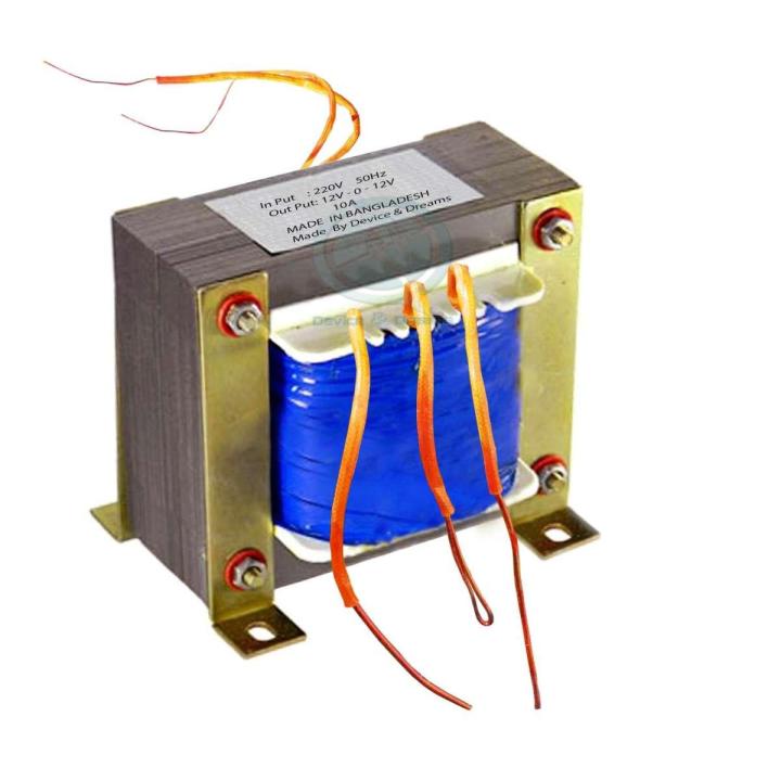 12V-0-12V High Performance Power Transformer (Input: 220V/50Hz - Output ...