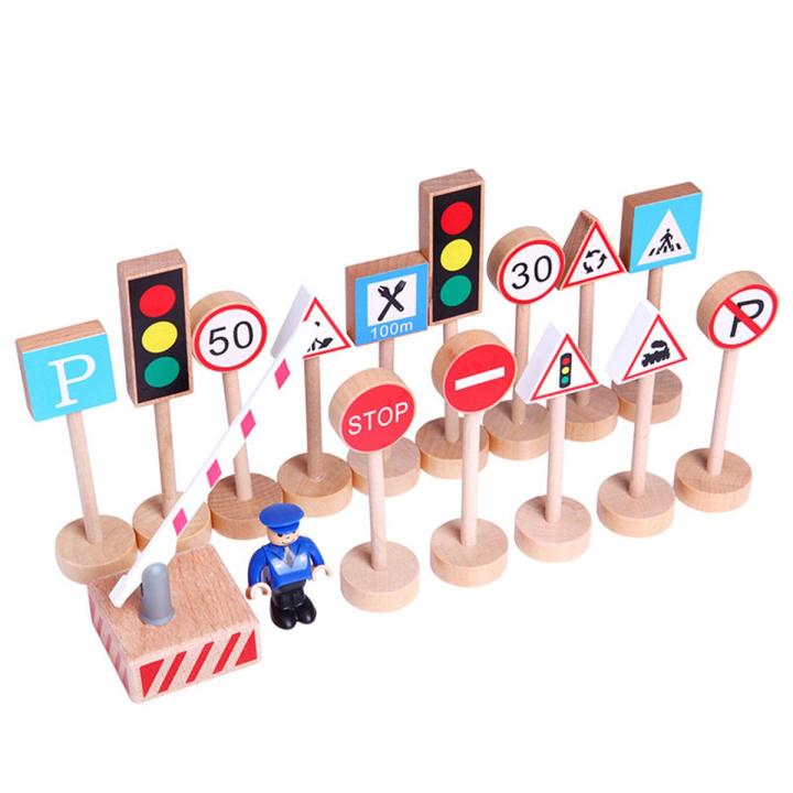 Traffic Sign Game Enhance Safety Concept Traffic Street Signs Playset ...