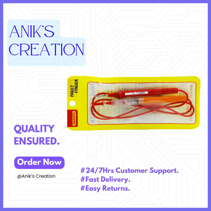 Nahata Fault Finder Electronic Continuity Tester with Button Cells ...