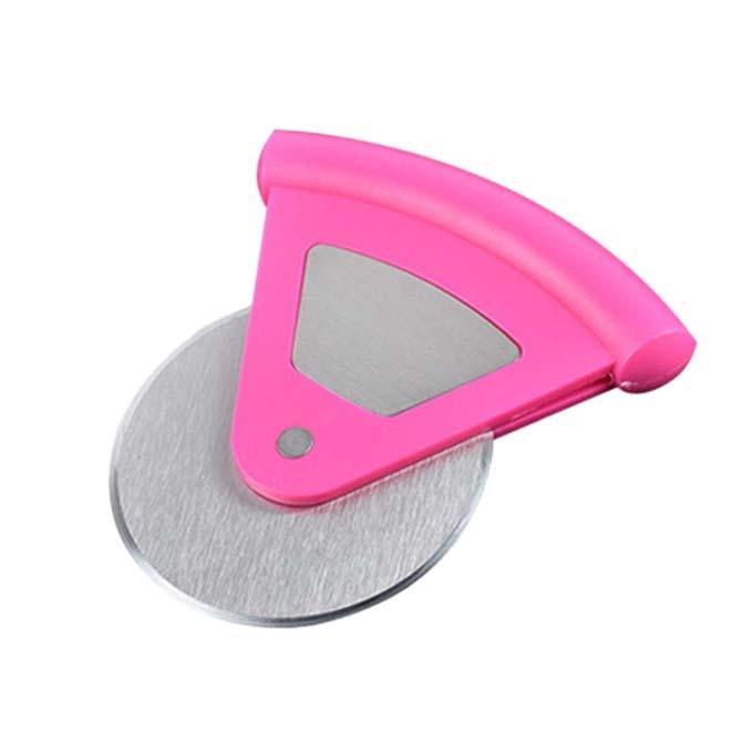 Pizza Cutter Round Shape Knife - Pink | Daraz.com.bd