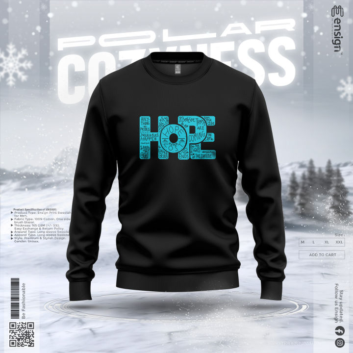 Ensign Cotton Sweatshirt for Men - Winter Collection | Daraz.com.bd