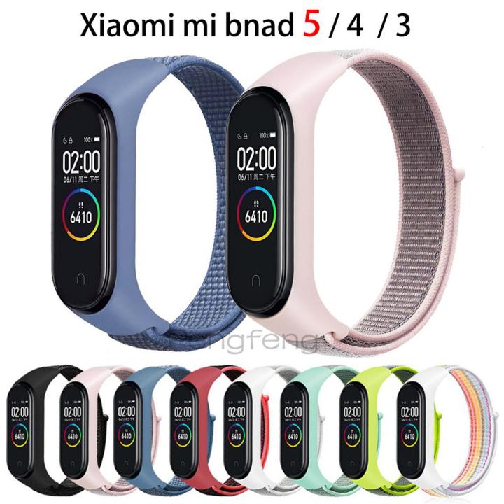 Mi band 3/4/5/6 Strap Nylon Braided Solo Loop belt Bracelet for ...