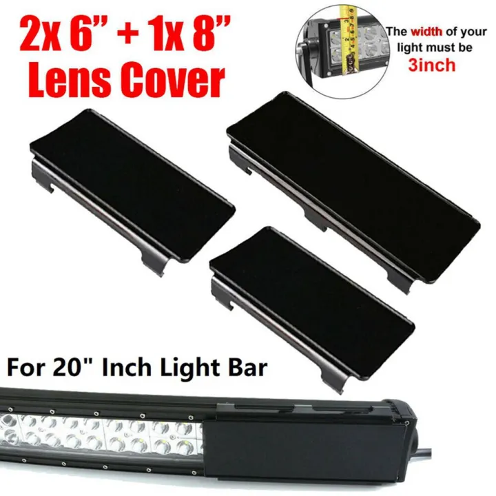20 Inch Protective Black Lens Cover for LED Light Bar Truck Offroad 4WD ...