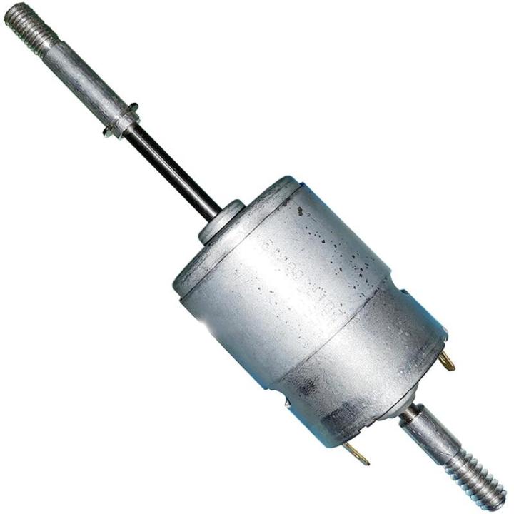 Threaded long shaft high torque Giant dc motor - Silver | Daraz.com.bd