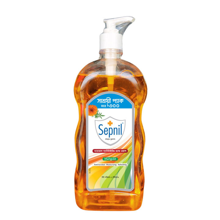 Sepnil Natural Sanitizing Handwash - Marigold 1000ml | Daraz.com.bd