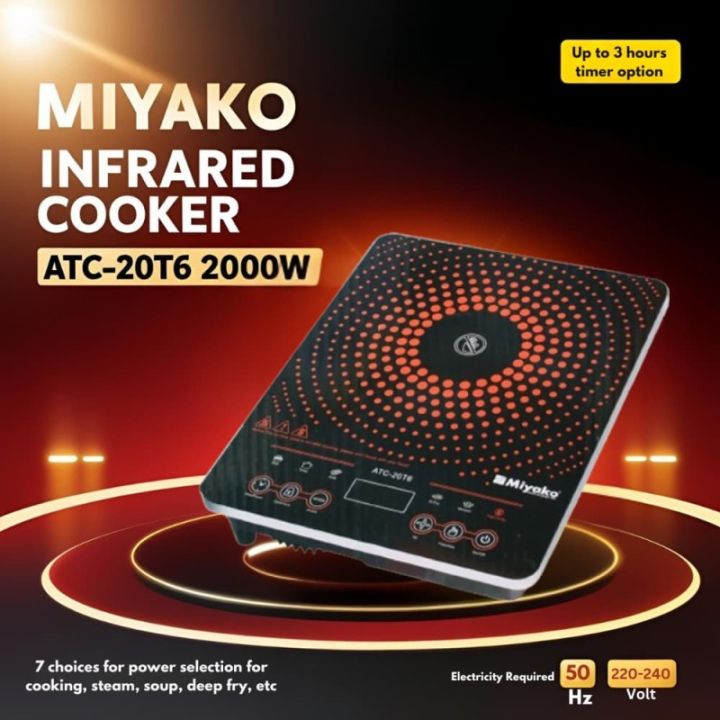 MIYAKO ATC-20T6 Electric Induction Cooker Red | Daraz.com.bd