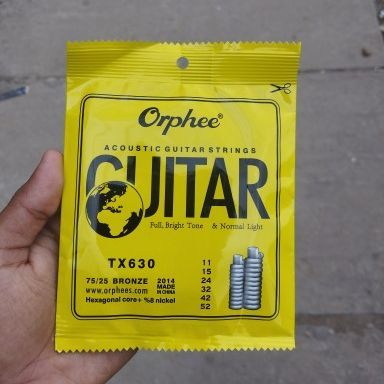Orphe TX630 Acoustic guitar String – 75/25 Bronze Normal light | Daraz ...