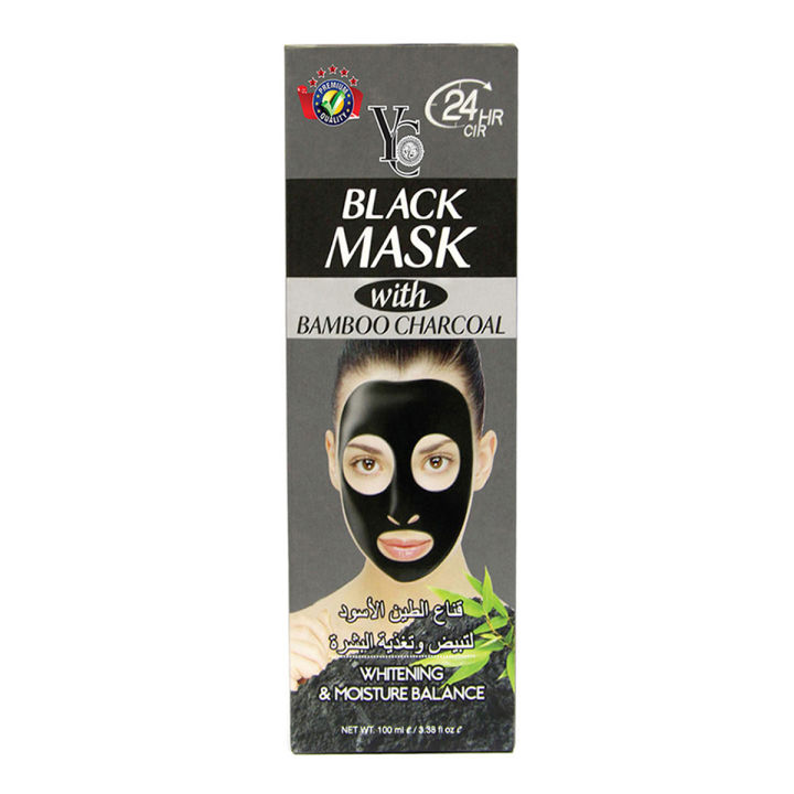 YC Bamboo Charcoal Black Mask 100 Ml | Daraz.com.bd